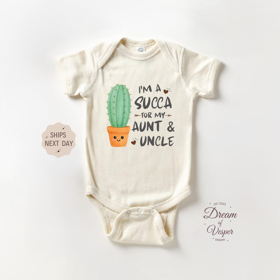 Luvly I'M A Succa For My Aunt And Uncle, Cute Nature Baby Bodysuit ...