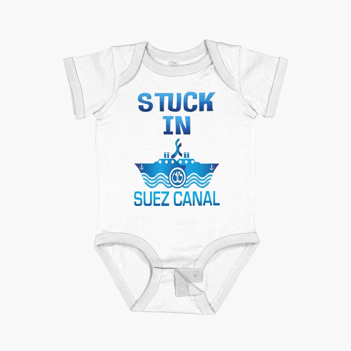Luvly Suez Canal Short Sleeve Baby One-Piece, New Born, Baby Shower ...