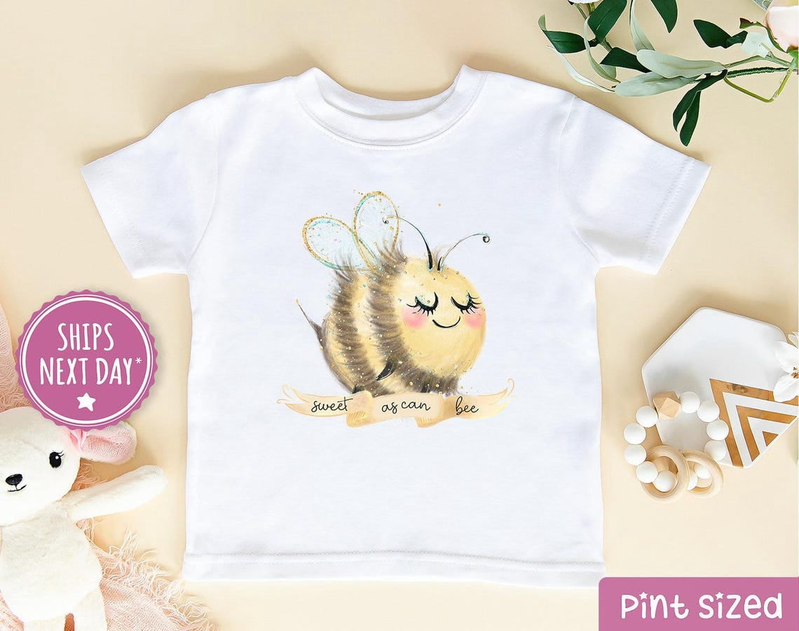Luvly Sweet As Can Bee Shirt- Cute Honey Bee Toddler Shirt- Bumble Bee ...