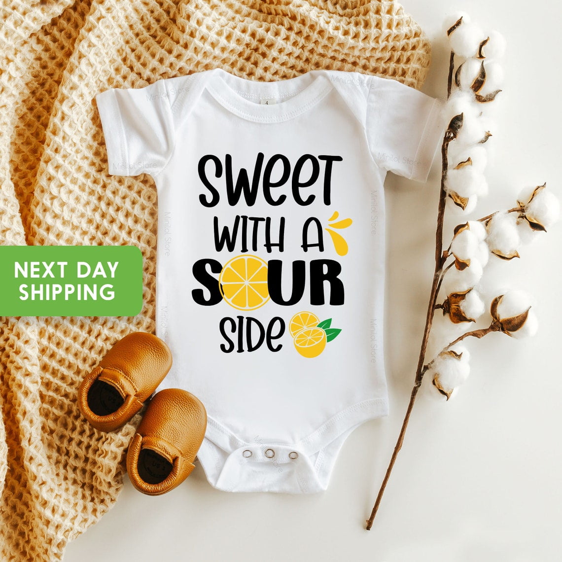 Luvly Sweet With A Sour Side Baby Funny Lemon Toddler T-Shirt, Baby ...