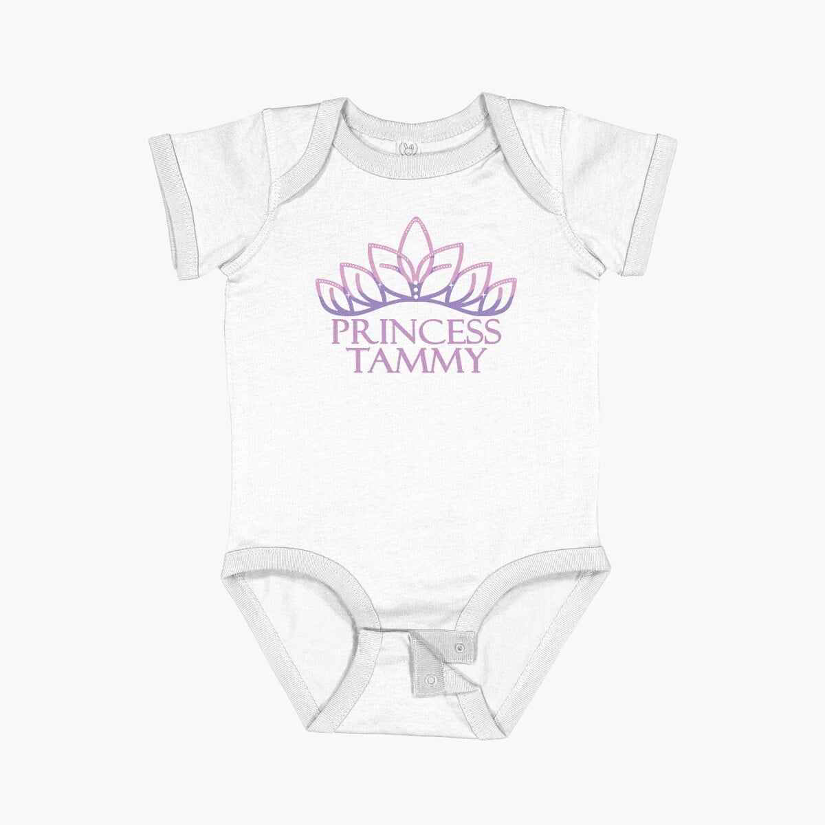 Luvly Tammy - Tiara Name Princess Pink Purple Crown - 0921 Short Sleeve ...