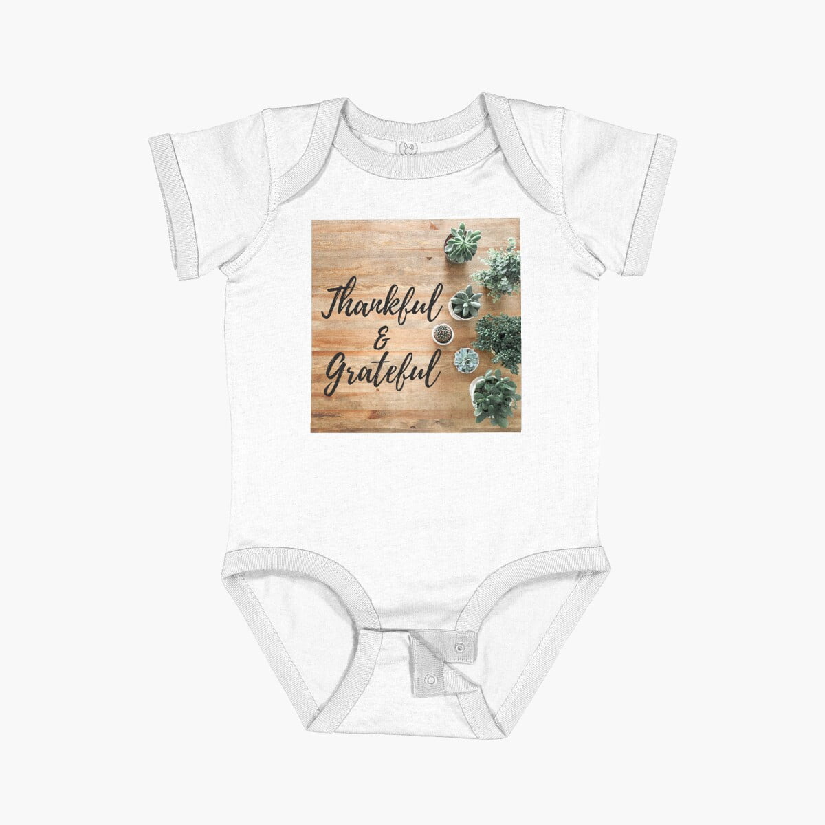 Luvly Thankful And Grateful Short Sleeve Baby One-Piece, New Born, Baby ...