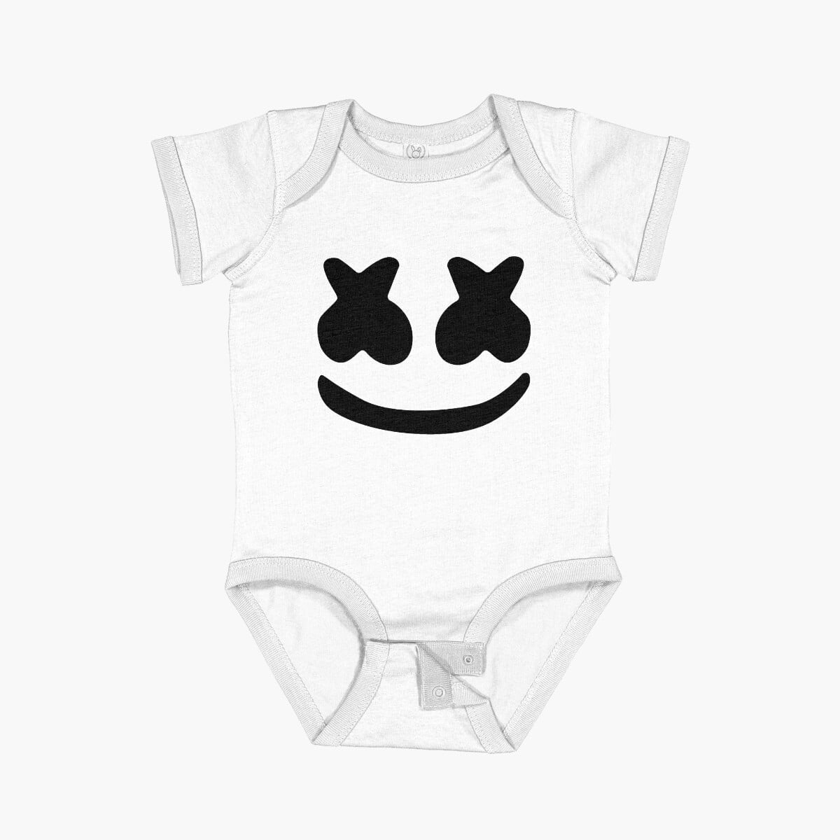 Luvly The Marshmallow Face Short Sleeve Baby One-Piece, New Born, Baby ...