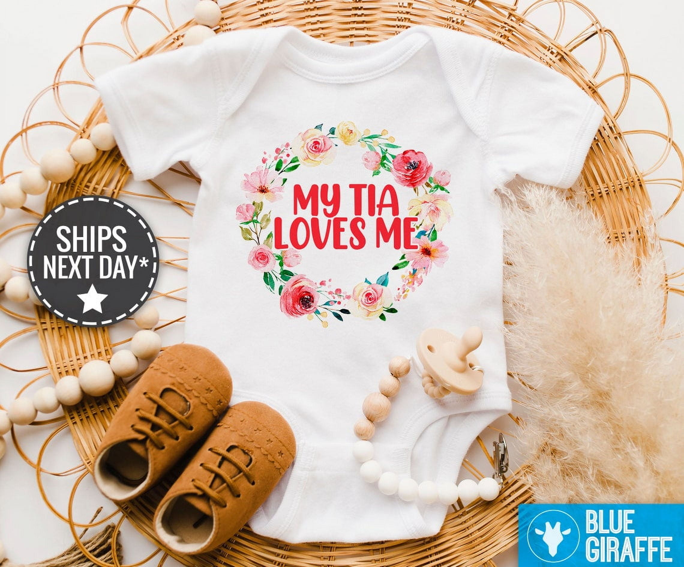 Luvly Tia, My Tia Loves Me Baby Bodysuit, New Tia Baby, Cute Baby, Boho ...