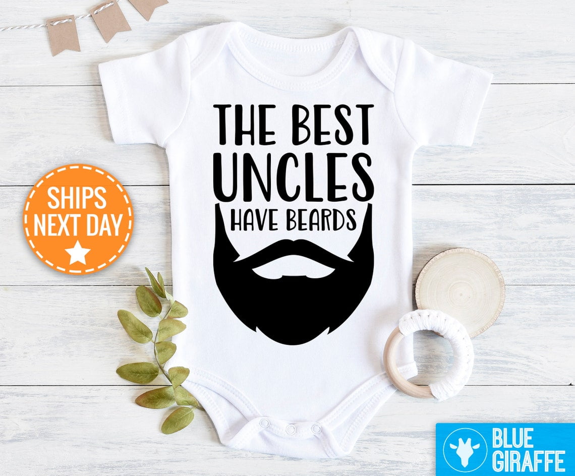 Luvly Uncle Baby ® - Funny Baby Best Uncles Have Beards - Uncle ...