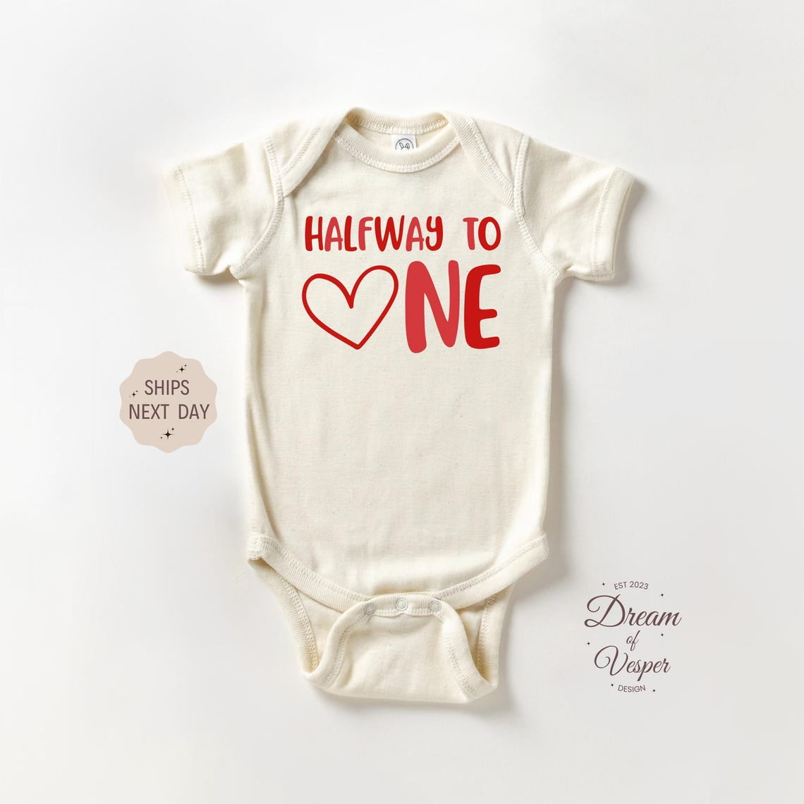 Luvly Valentine Half Way To One Baby, Heart Half Birthday, Halfway To ...