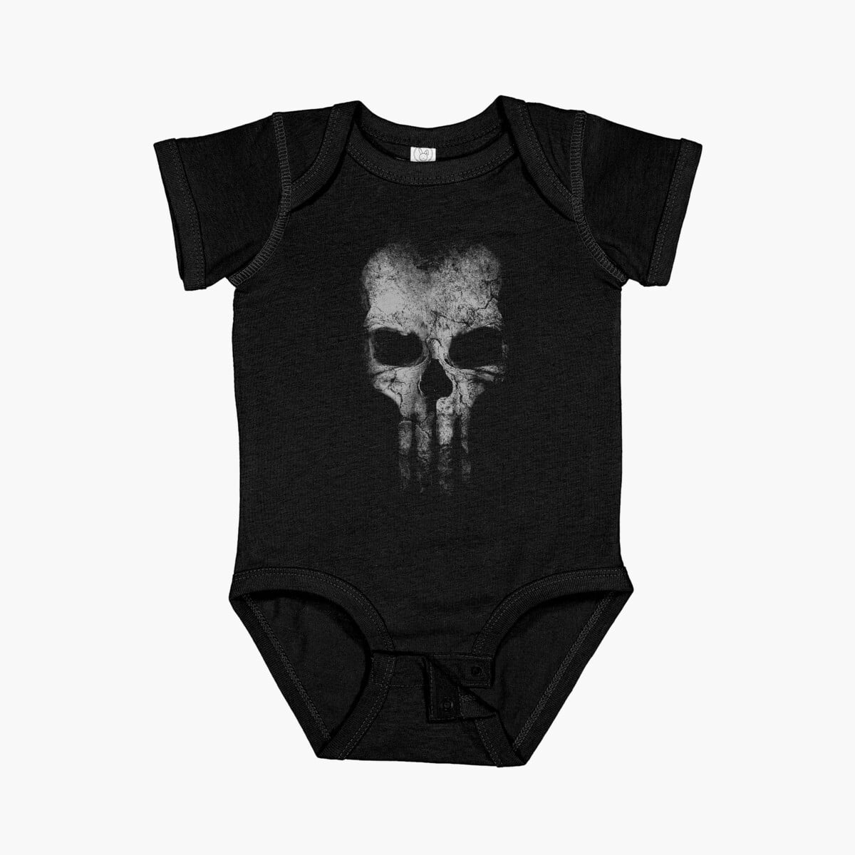 Luvly Vintage Pastel Punisher Skull Short Sleeve Baby One-Piece, New ...