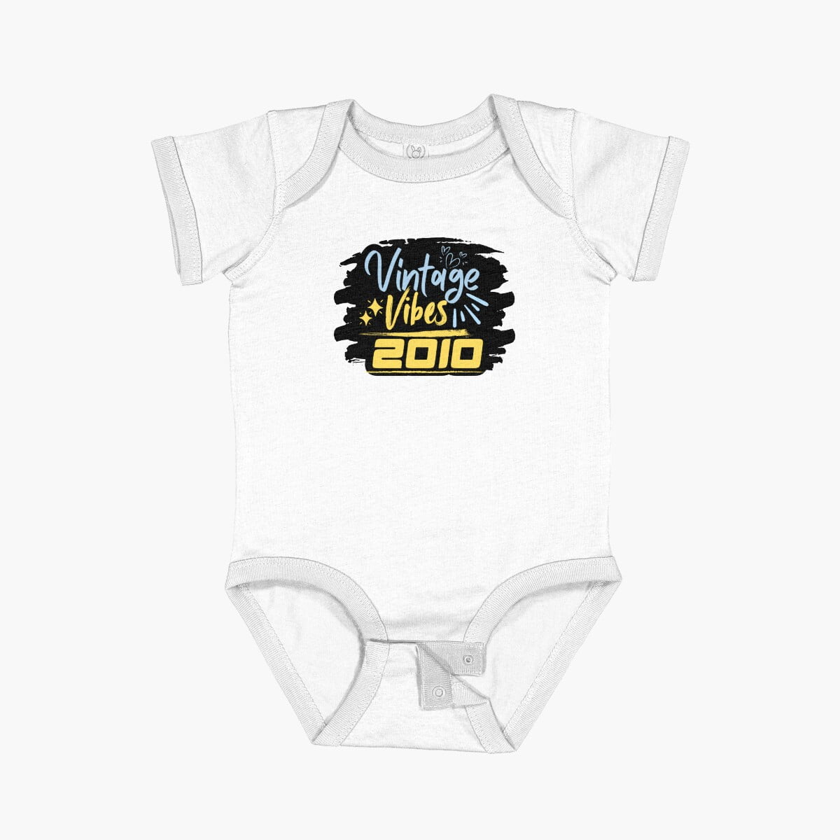 Luvly Vintage Vibes 2010 Short Sleeve Baby One-Piece, New Born, Baby ...
