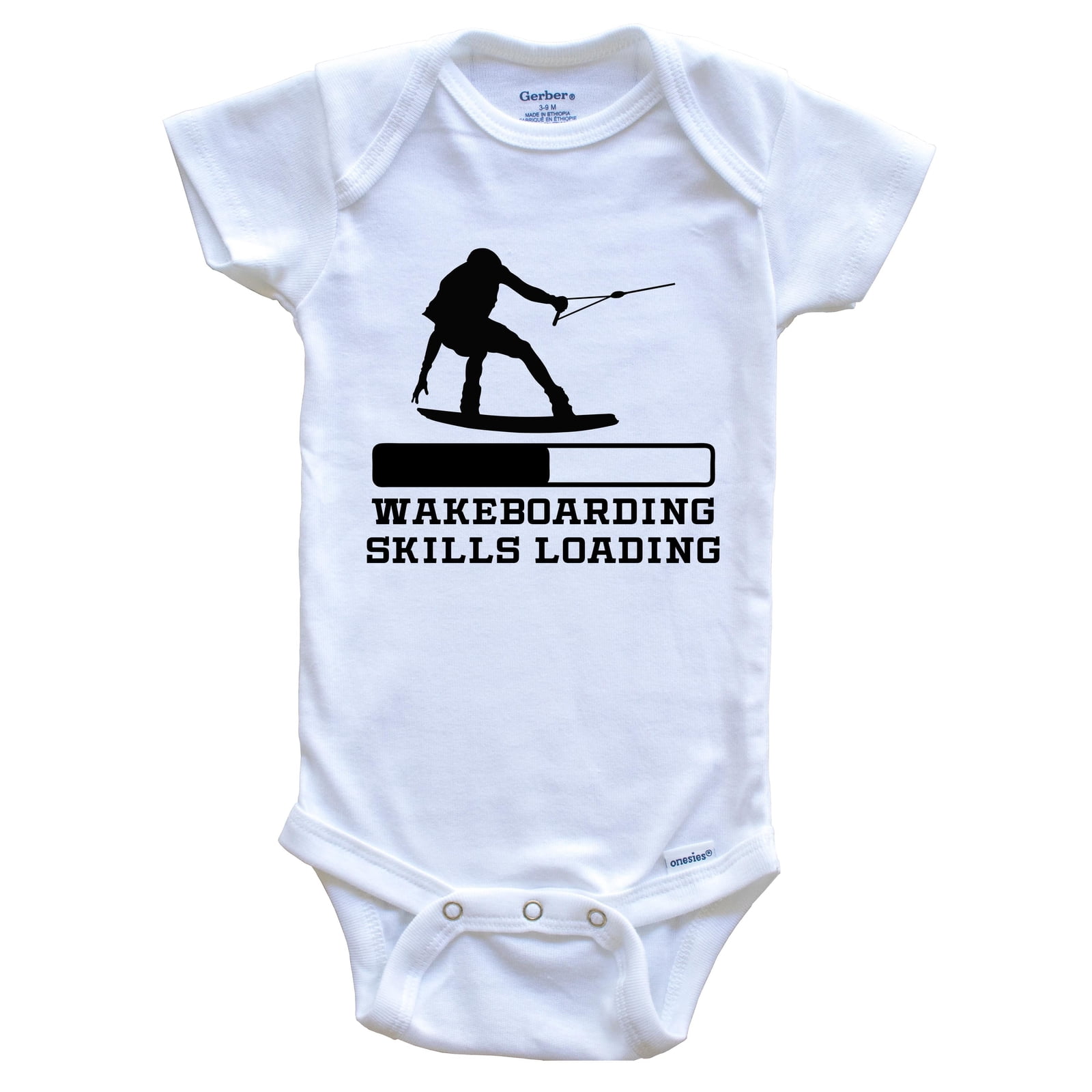 Luvly Wakeboarding Skills Loading Funny Wakeboard Humor One Piece Baby ...
