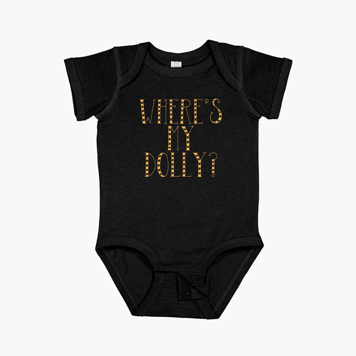 Luvly Wheres My Dolly? Short Sleeve Baby One-Piece, New Born, Baby ...