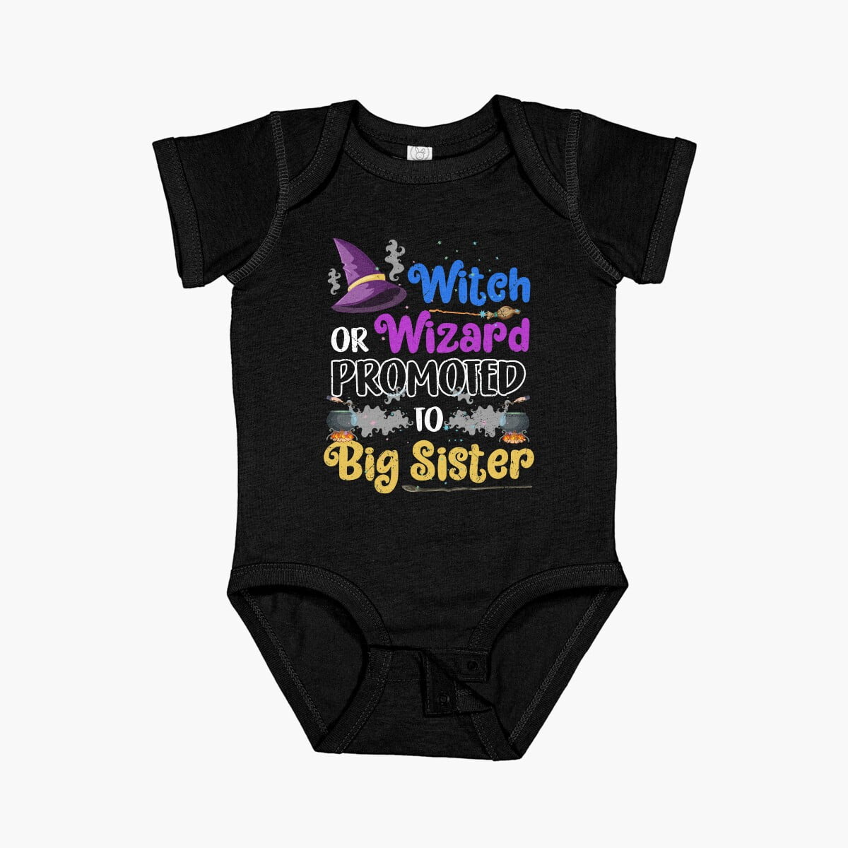 Luvly Witch Or Wizard Promoted To Big Sister Gender Reveal Party Short ...