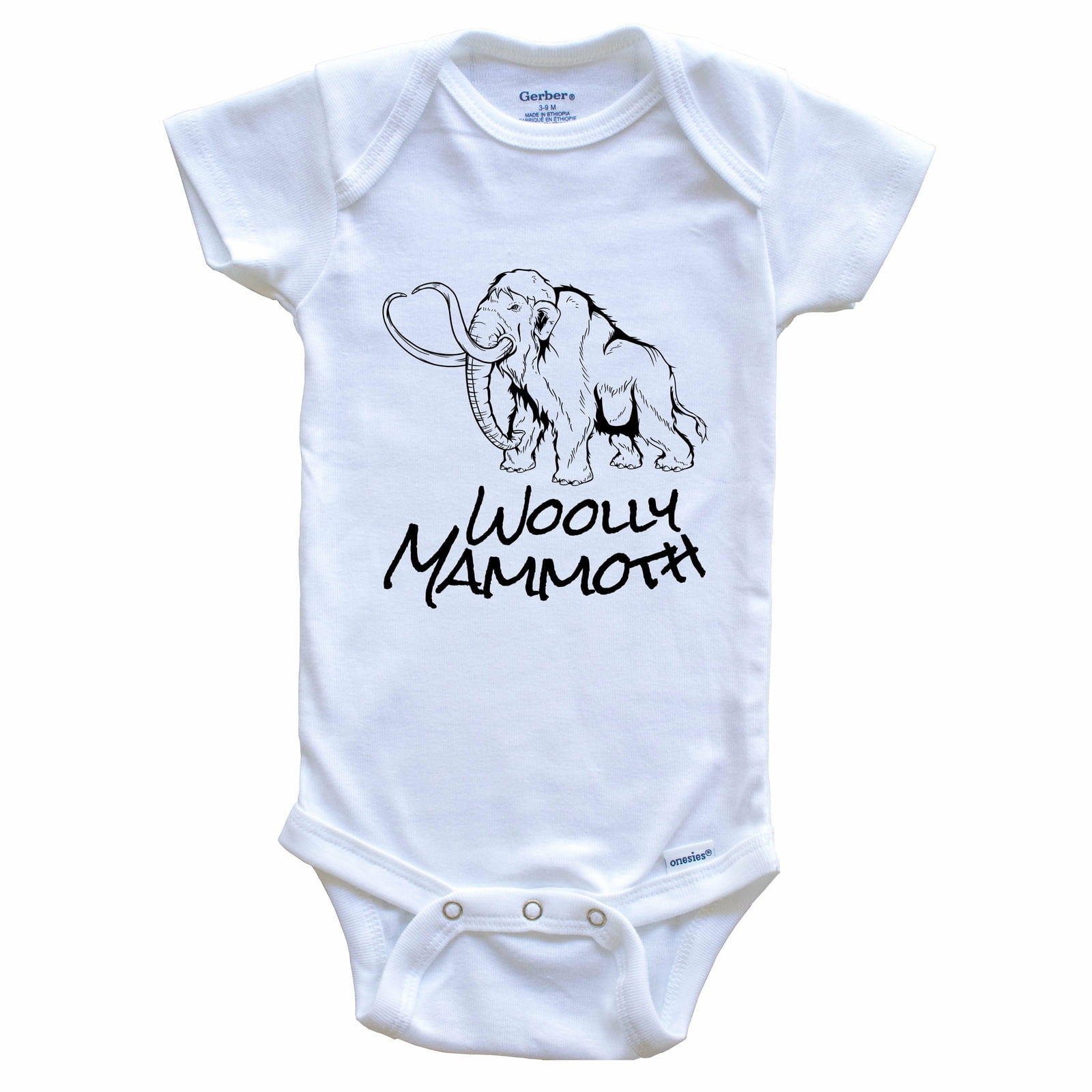 Luvly Woolly Mammoth Bodysuit Woolly Mammoth Sketch Cool Prehistoric ...