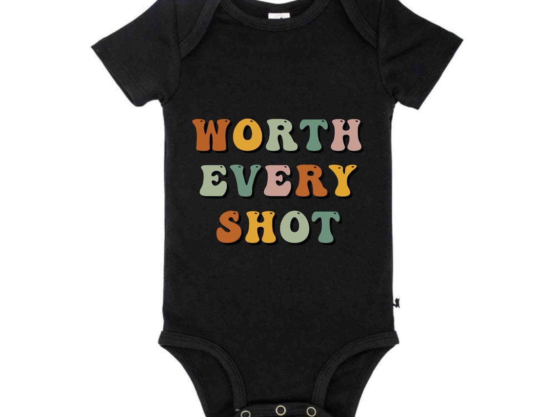 Luvly Worth Every Shot Shirt, Cute Ivf Baby Bodysuit, Pregnancy ...