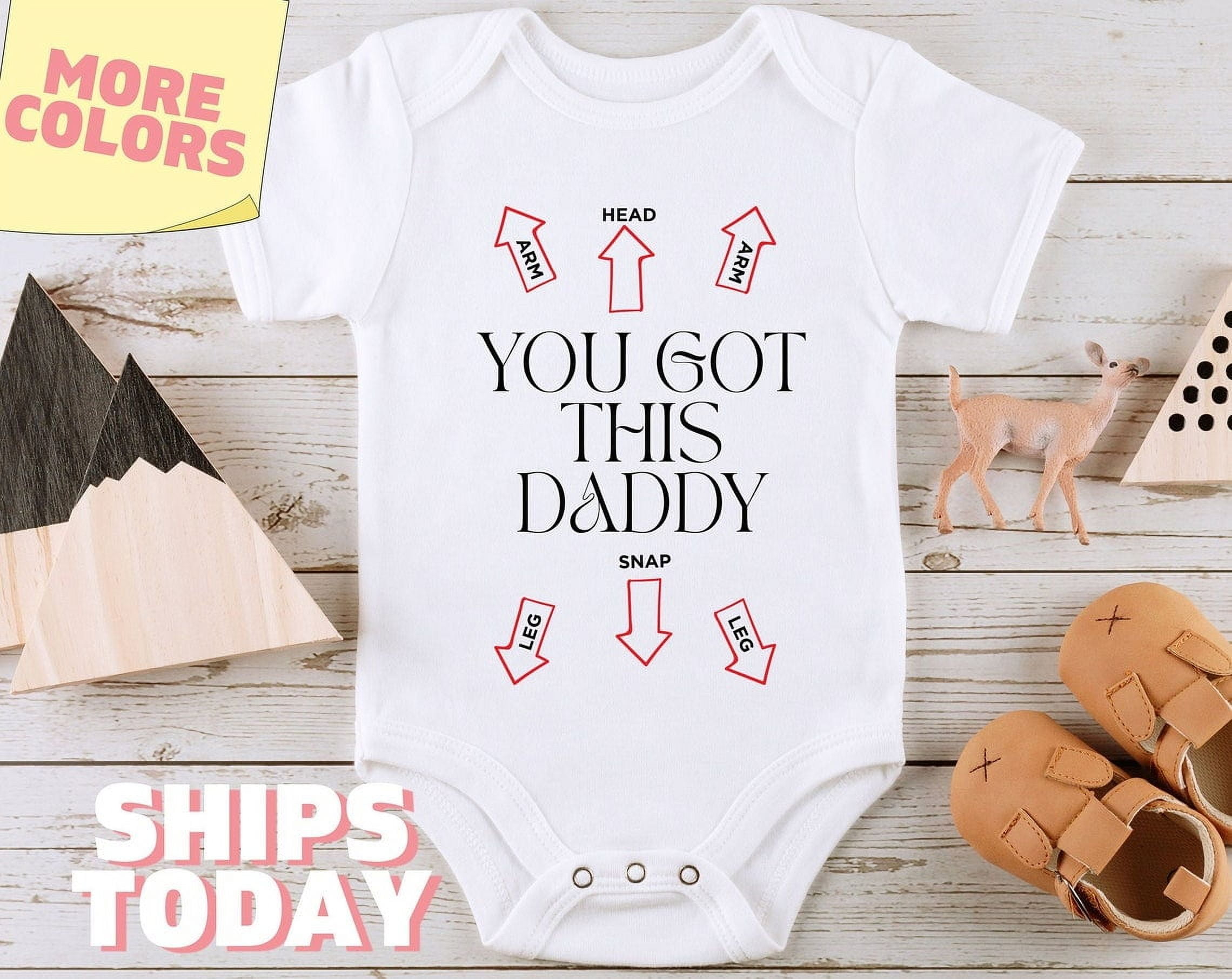 Luvly You Got This Daddy Onesies® Cute Baby Shower Gift Newborn Funny ...