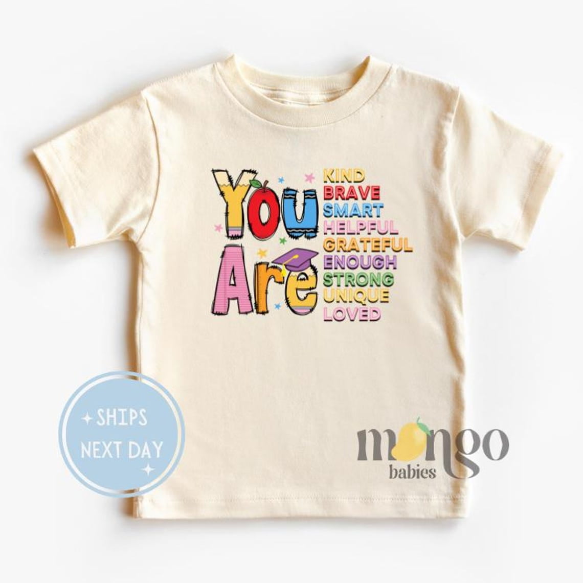 Luvly You Are Kind Brave Smart Back To School Tools T-Shirt ...