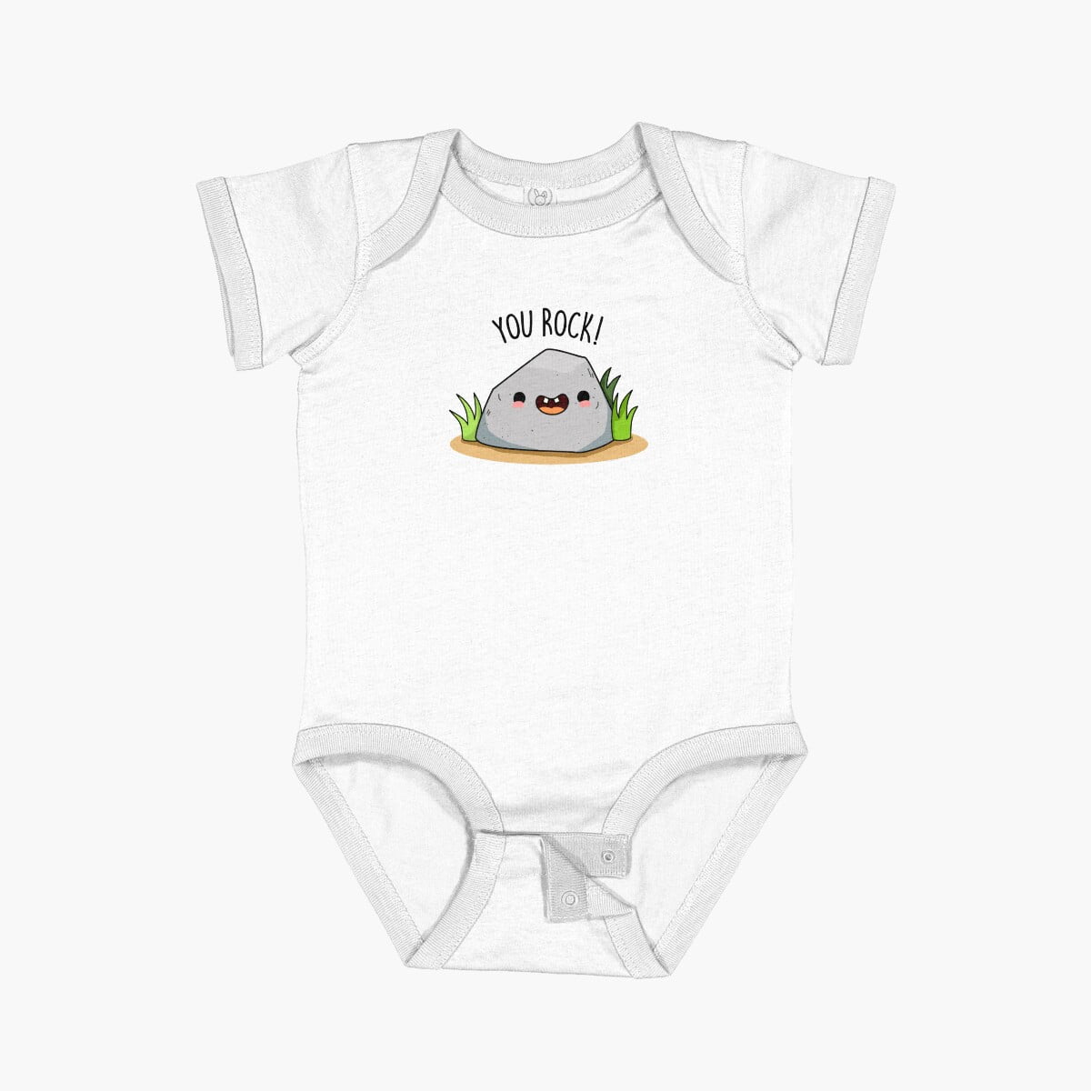 Luvly You Rock Funny Geology Puns Short Sleeve Baby One-Piece, New Born ...