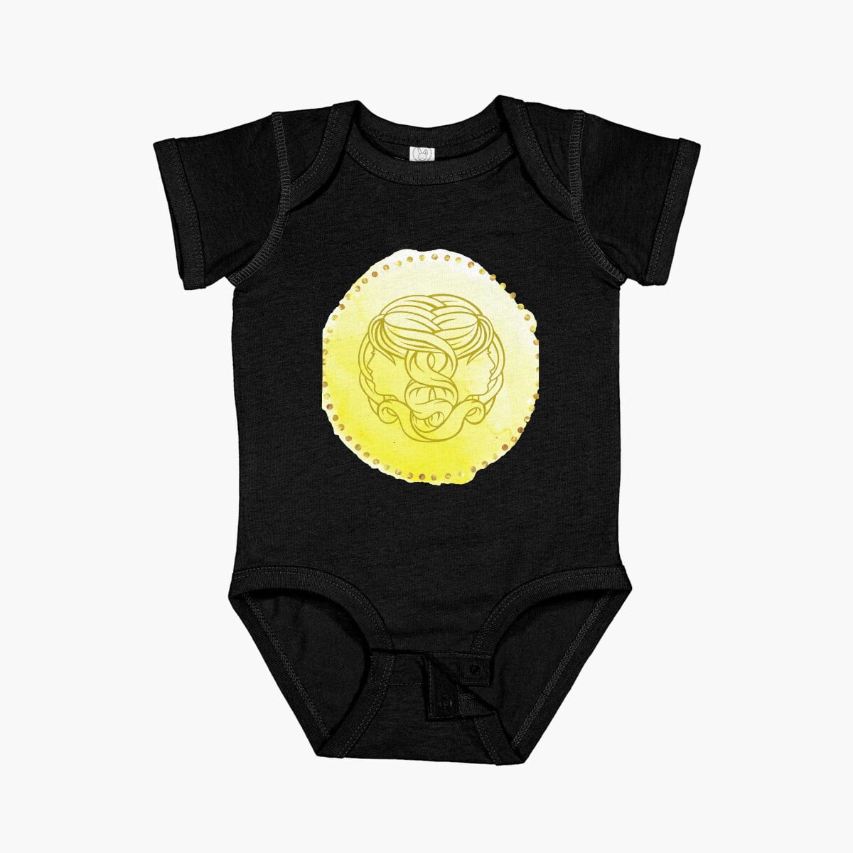 Luvly Zodiac Star Sign: Sweet Yellow Gemini Sign Short Sleeve Baby One ...