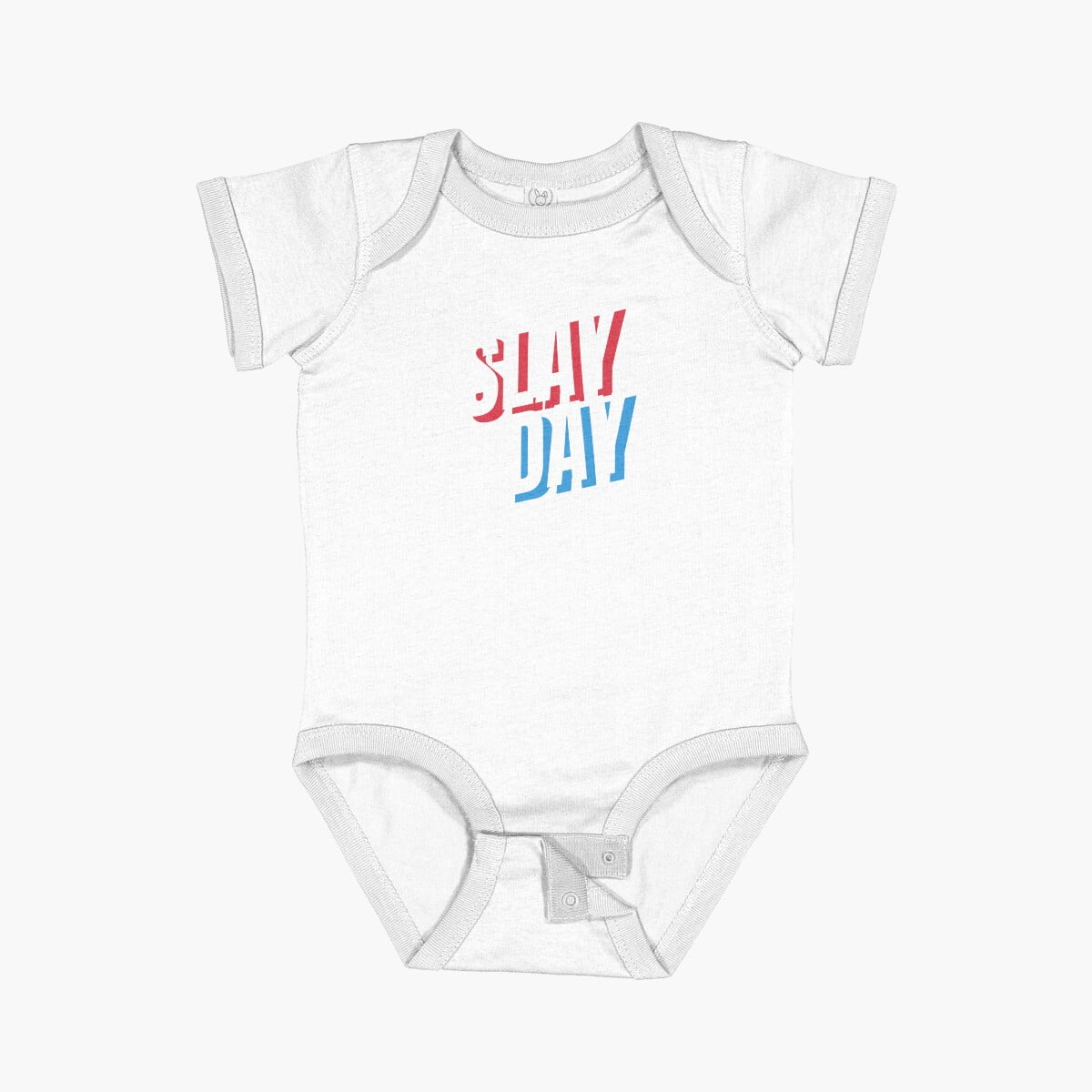 LuvlyAesthetics Funny Quote | Slay Day Short Sleeve Baby One-Piece, New ...