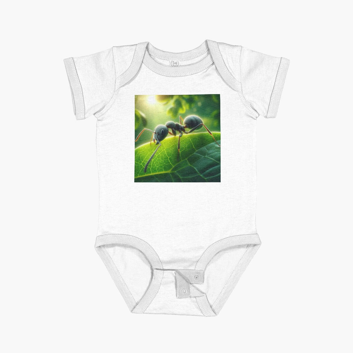 LuvlyAn Ant In The Morning Sun #2#. Short Sleeve Baby One-Piece, New ...