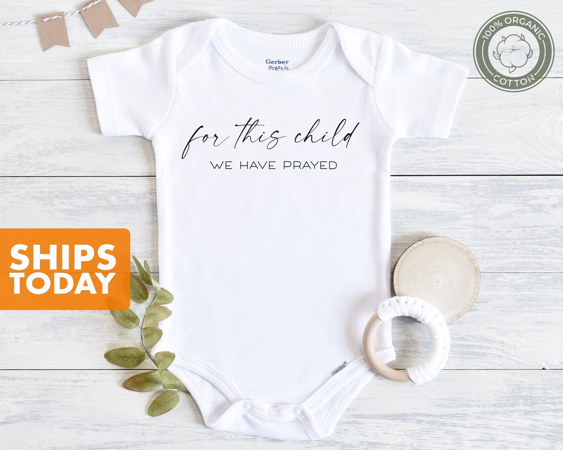 LuvlyAnnouncement Ivf Baby - Religious Unisex Baby - Organic Cotton ...