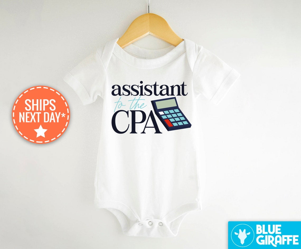 LuvlyAssistant To The Cpa Baby, Funny Cpa Onesie, Pregnancy ...