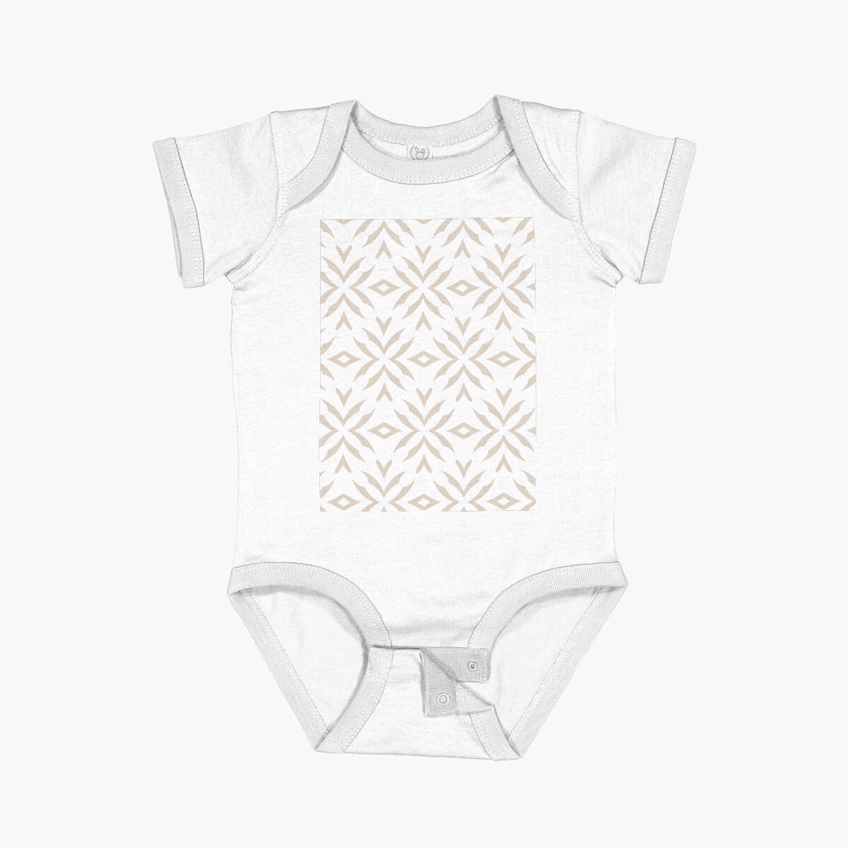 LuvlyBeige And White Abstract Flower Pattern Pairs Sherwin Williams ...