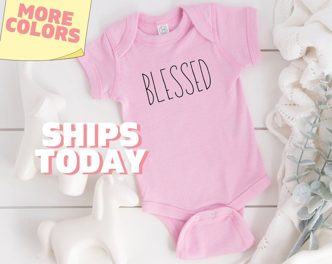LuvlyBlessed Baby Onesies®, Funny Baby Bodysuit, Cute Baby Shower Gift, Gender Neutral Baby ...