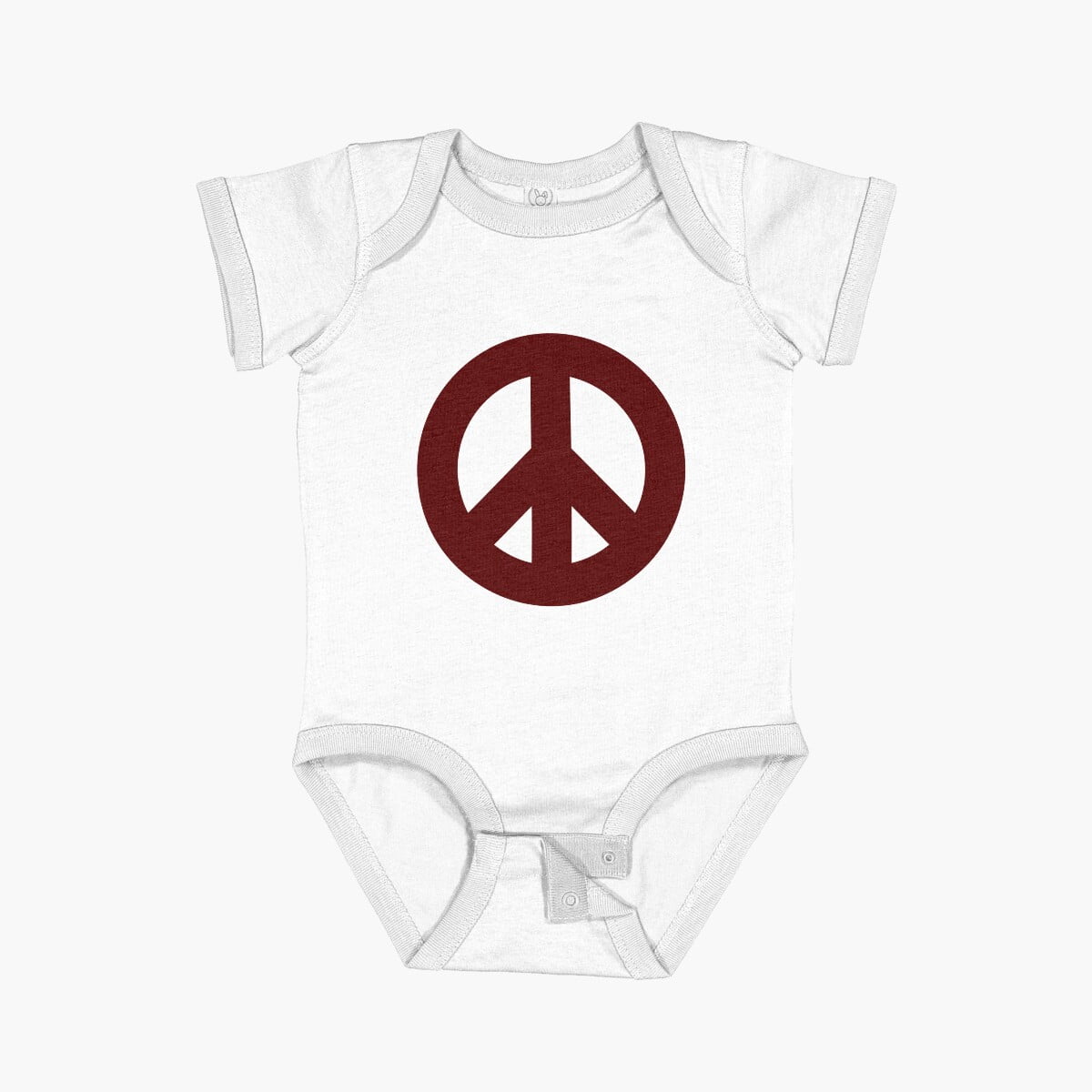 LuvlyBrown Peace Sign Short Sleeve Baby One-Piece, New Born, Baby ...