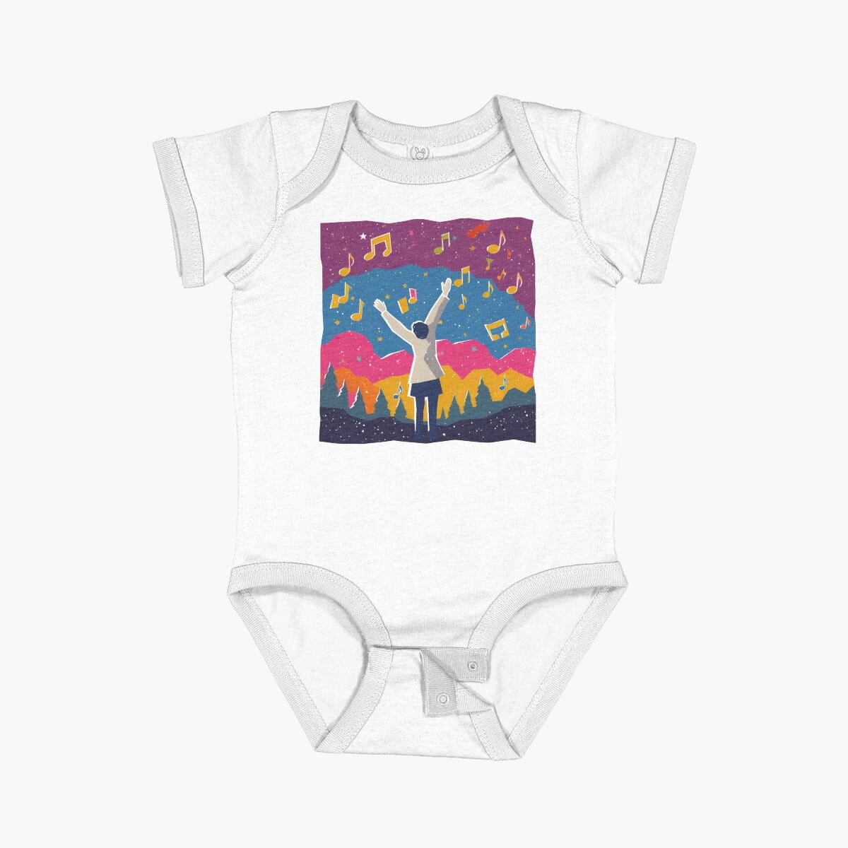 LuvlyCalliope Music – Celestial Symphony Short Sleeve Baby One-Piece ...