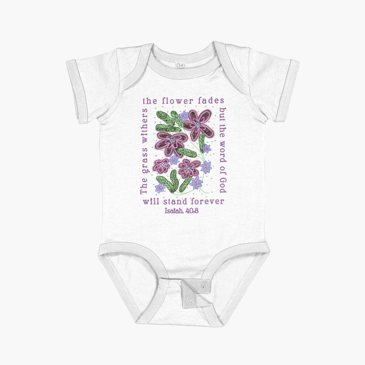 LuvlyChristian Floral Bible Verse Isaiah Art Graphics. Short Sleeve ...
