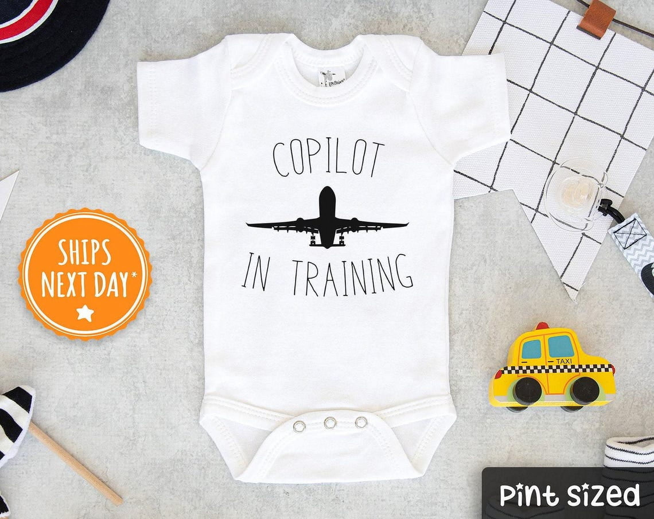 LuvlyCopilot In Training Baby - Cute Airplane Bodysuit - Daddy'S ...