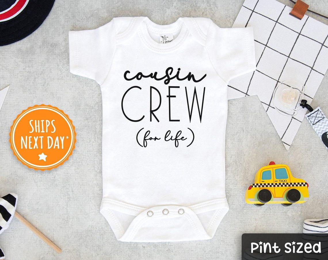 LuvlyCousin Crew - Cousin Crew For Life Bodysuit - Cute Cousin , New ...