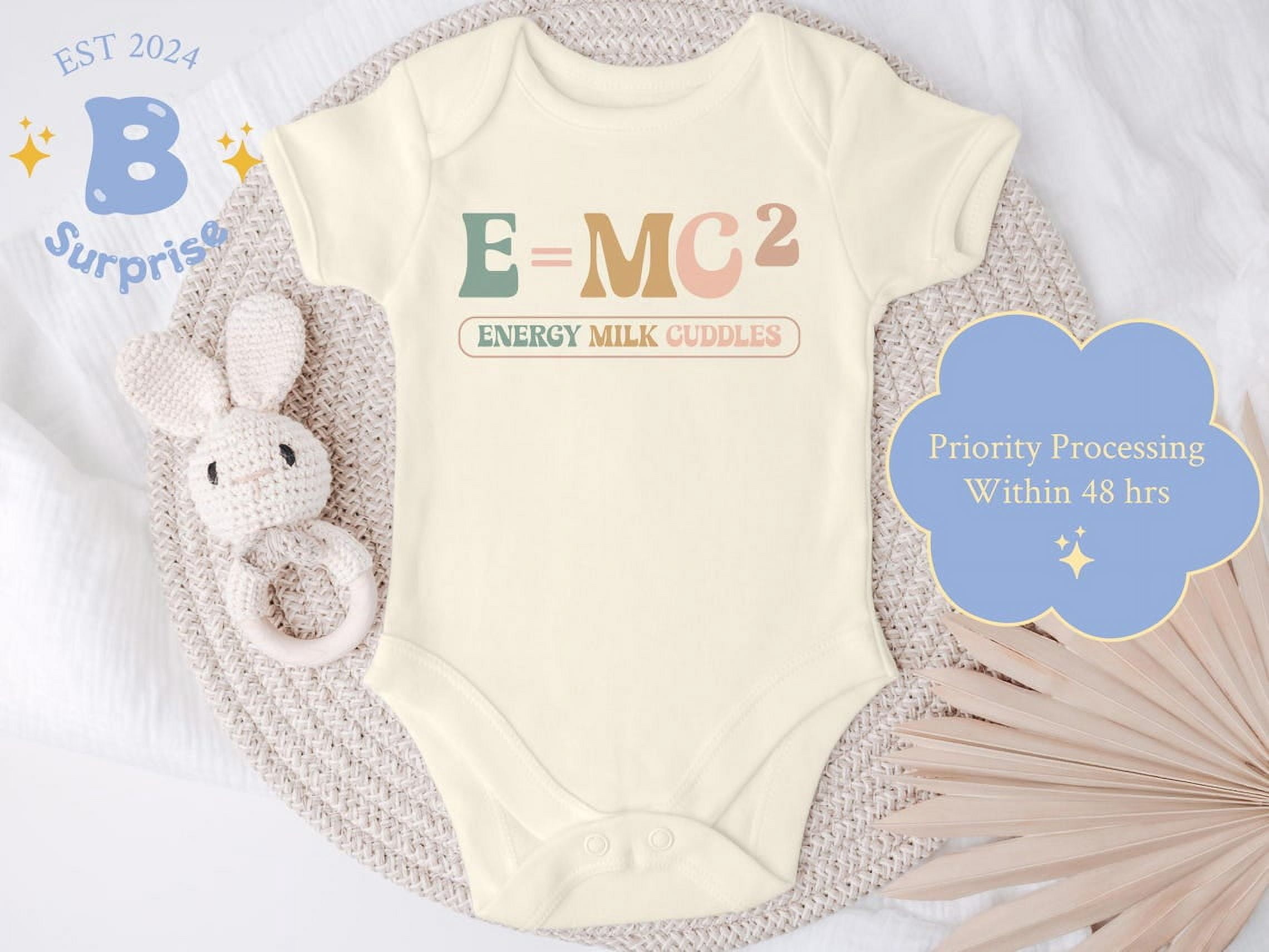 LuvlyCute Baby E=Mc2 Bodysuit | Science Baby | Energy Milk Cuddles ...