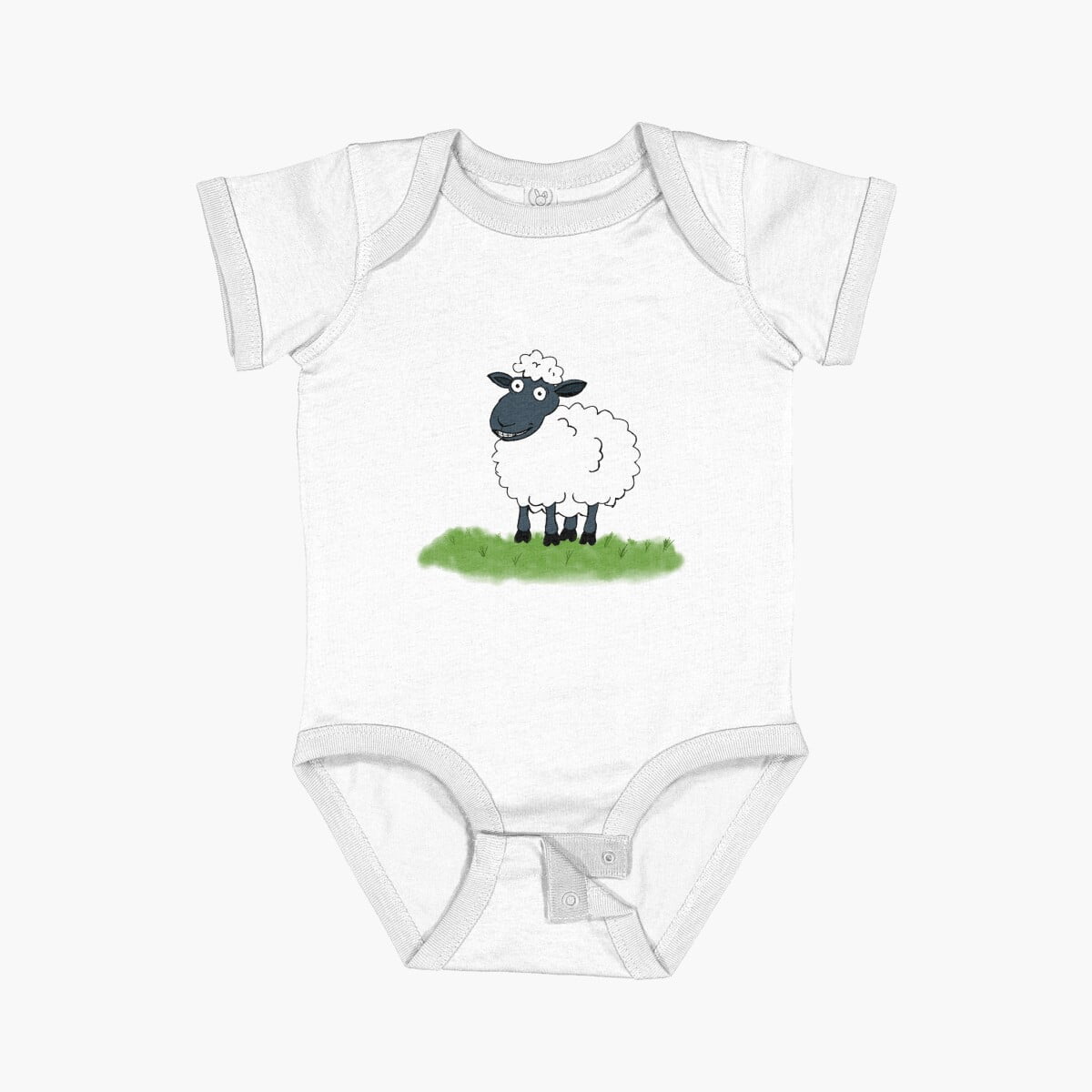 LuvlyCute Happy Fluffy Black & White Sheep - Bibble Babble Farm Animals ...