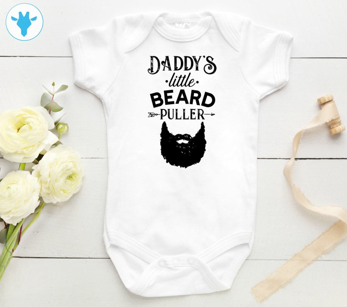 LuvlyDaddy - Daddy'S Little Beard Puller Baby - Cute Baby Bodysuit ...