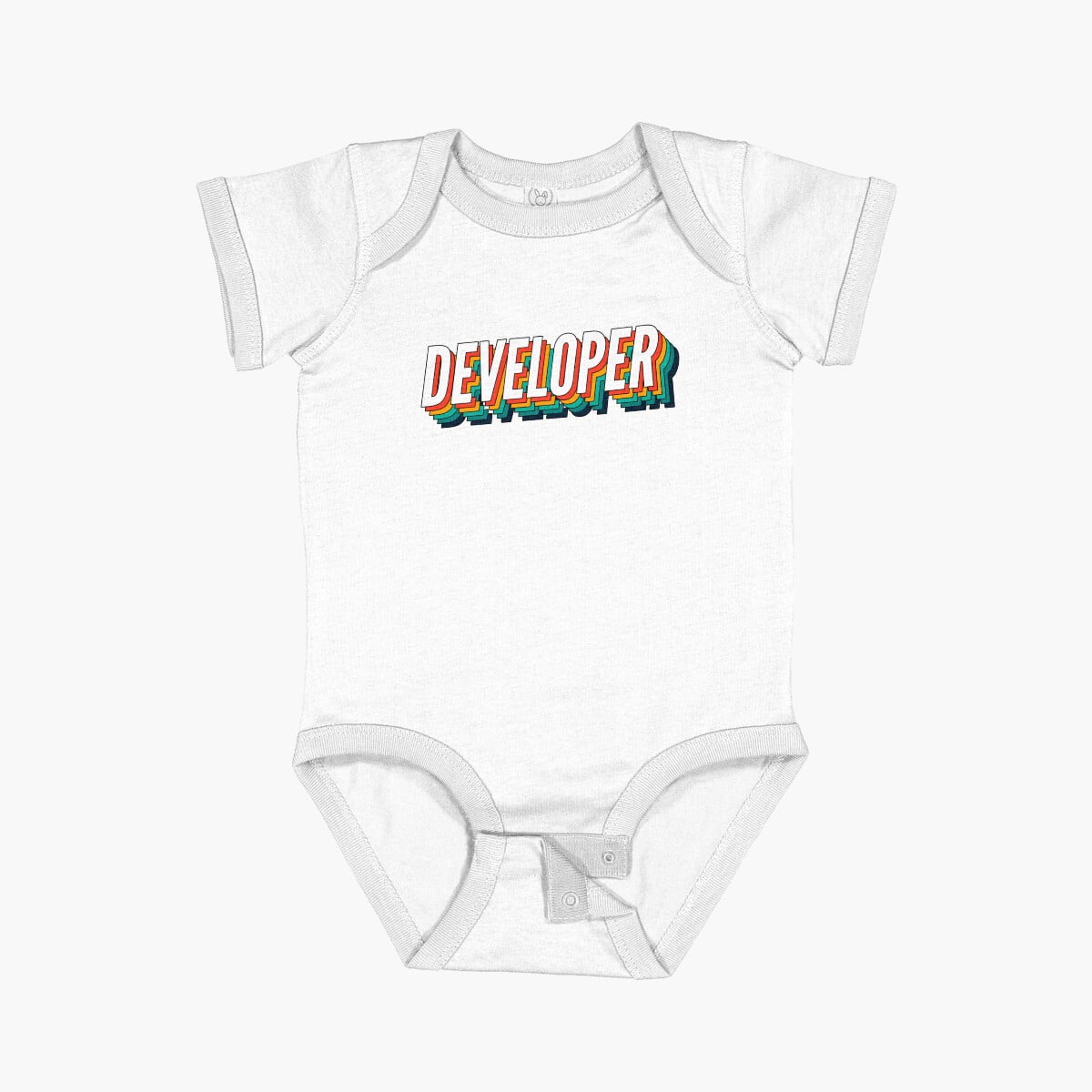 LuvlyDeveloper Retro Vintage Label For The Best Developer Short Sleeve ...