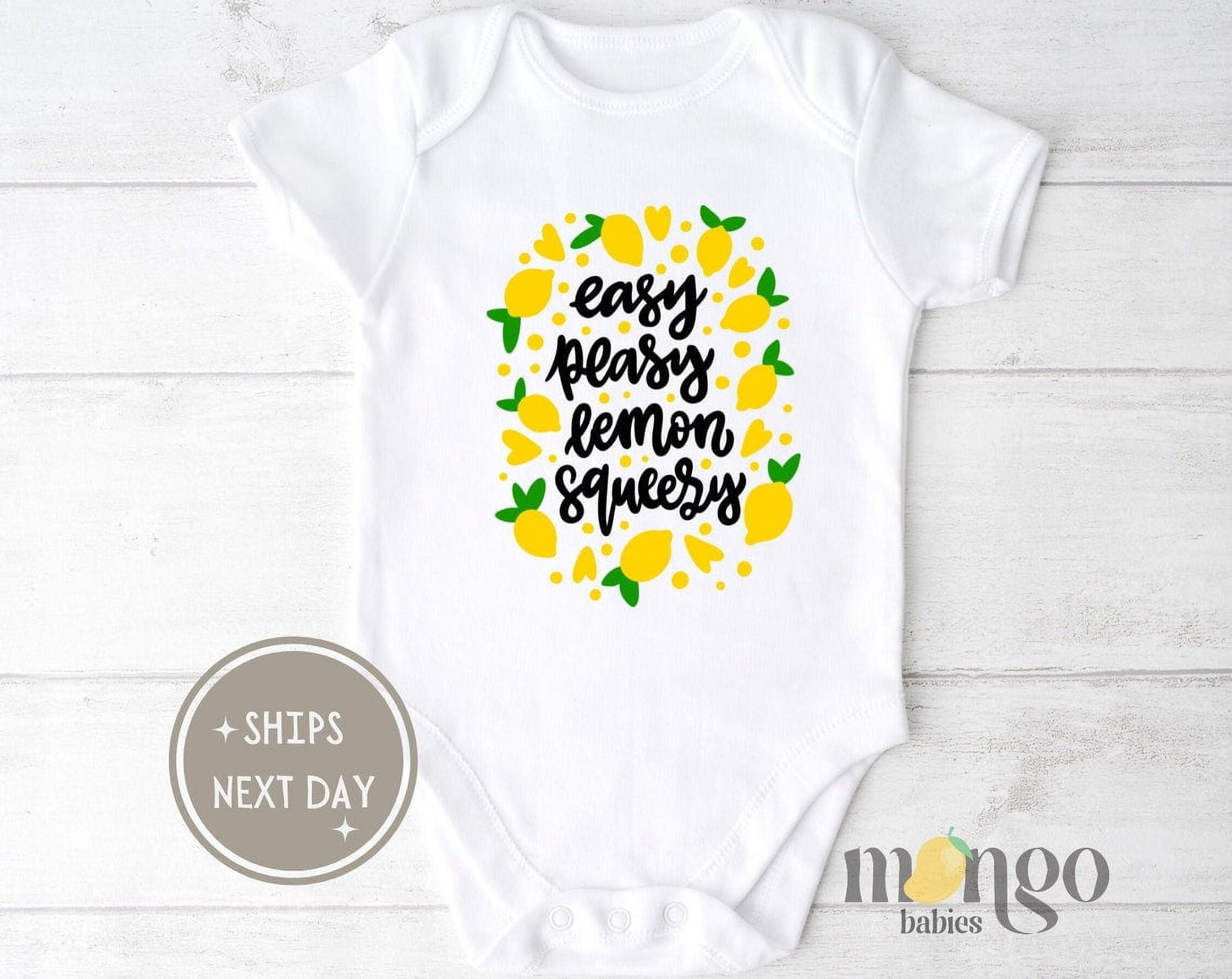 LuvlyEasy Peasy Lemon Squeezy Baby Onesies® Brand Lemon Kids Shirt ...