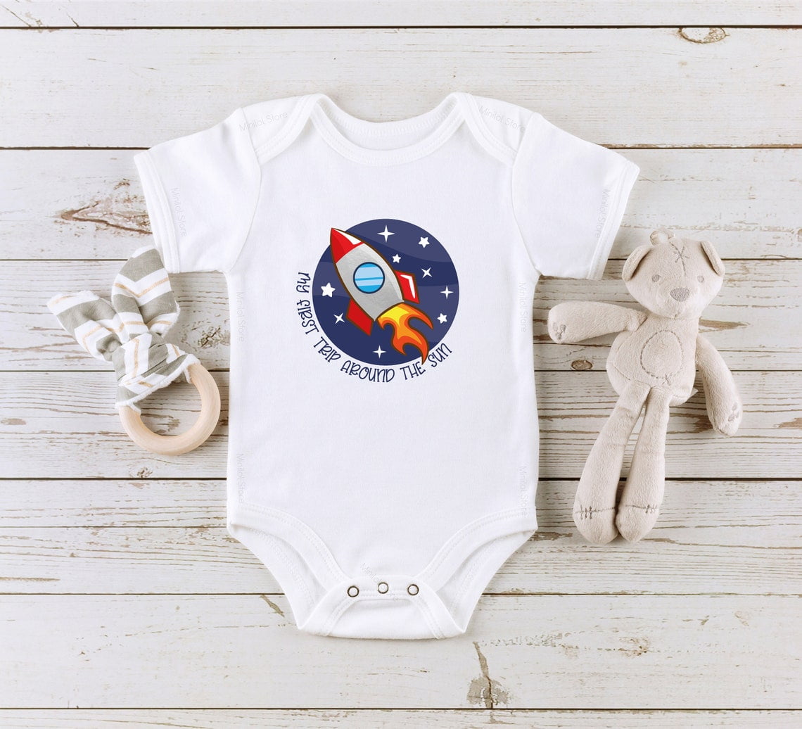 LuvlyFirst Trip Around The Sun Birthday, Rocket Ship Birthday, 1St ...