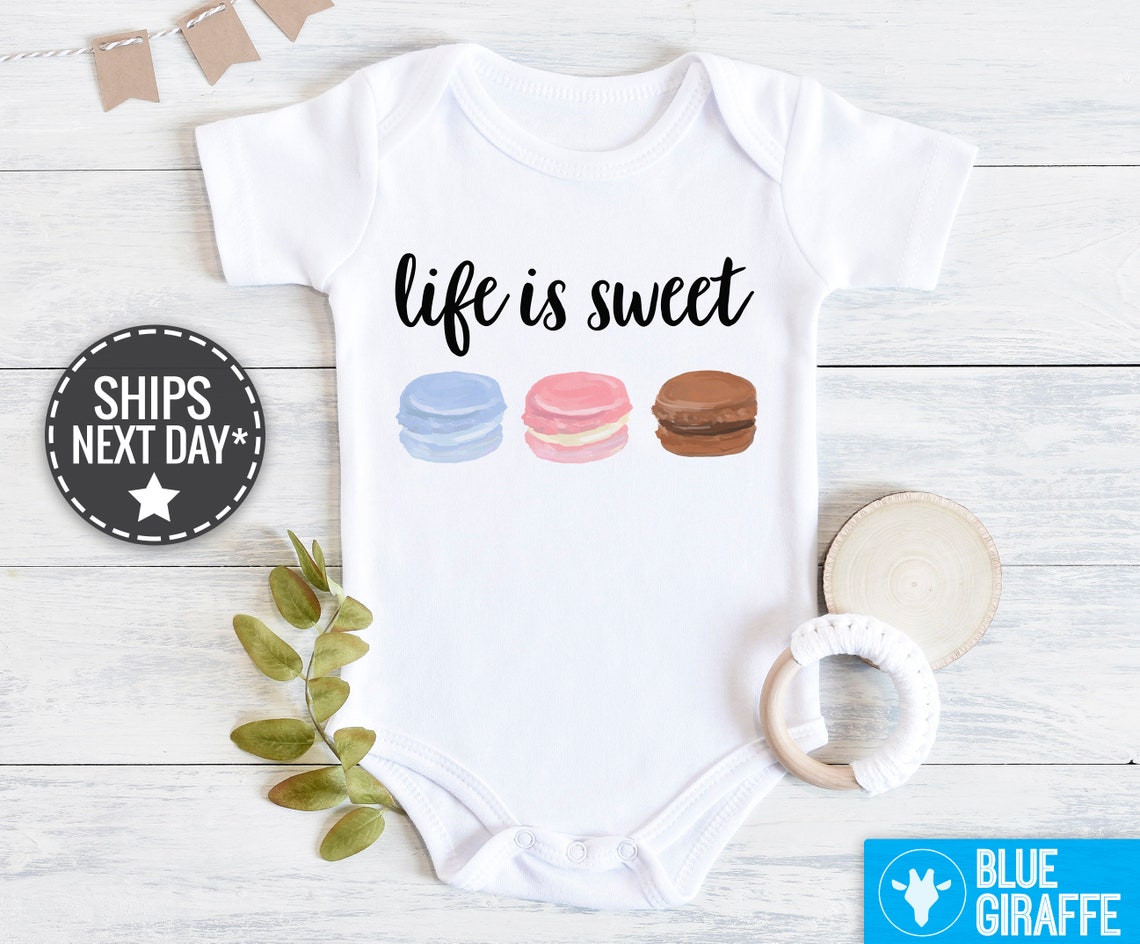 LuvlyFrench Macaroon, Cute Baby, Macaroon Baby Bodysuit, Boho Baby ...