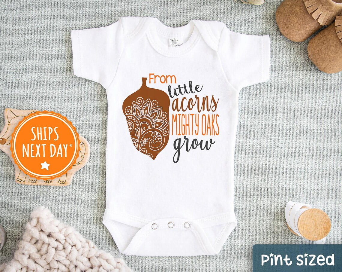 LuvlyFrom Little Acorns Grow Mighty Oaks - Cute Tree - Acorn - Nature ...