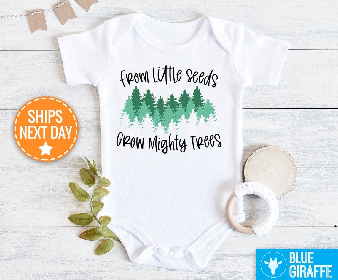 LuvlyFrom Little Seeds Grow Mighty Trees, Cute Tree Baby, Cute Tree ...