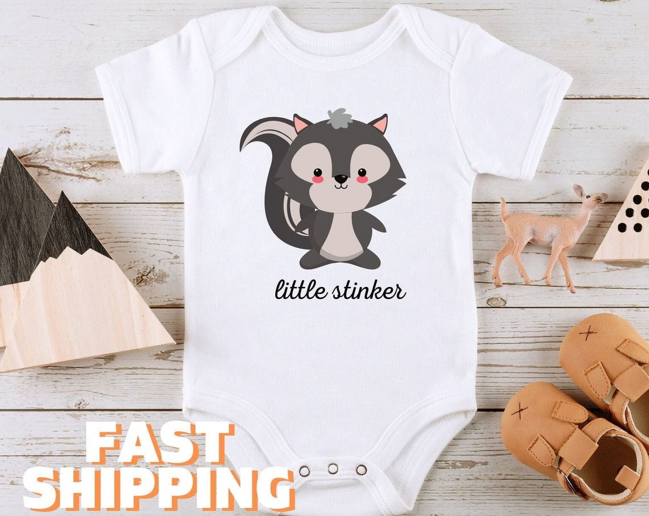 LuvlyFunny Little Stinker Baby Skunk Bodysuit Baby Boho Baby Onesie ...