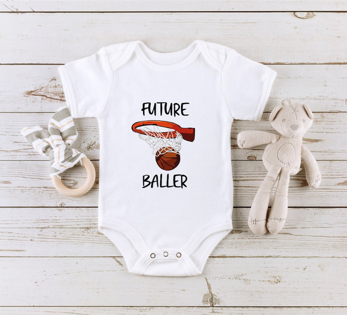 LuvlyFuture Baller, Future Baller Kids Shirt, Kids Basketball Outfit ...