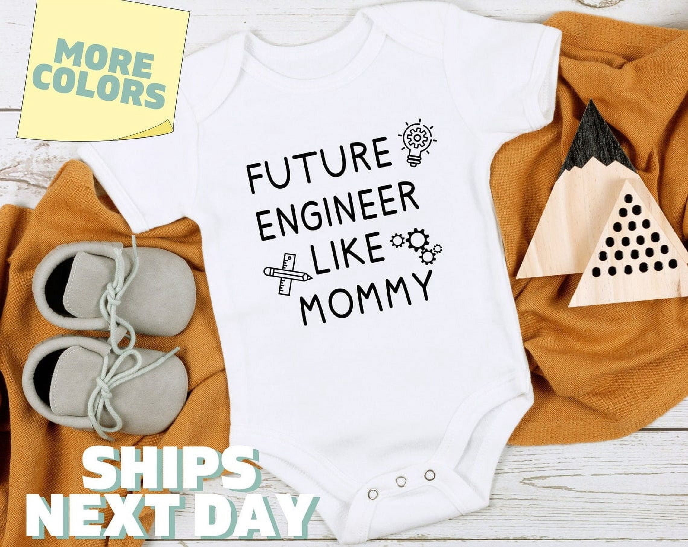 LuvlyFuture Engineer Like Mommy Baby Onesies® Brand Cute Engineer Baby ...