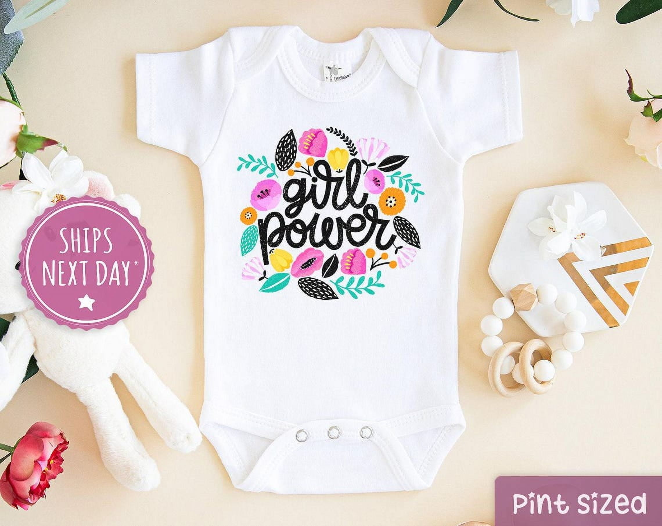 LuvlyGirl Power - Cute Feminist Baby - Girl Power Bodysuit, New Born ...