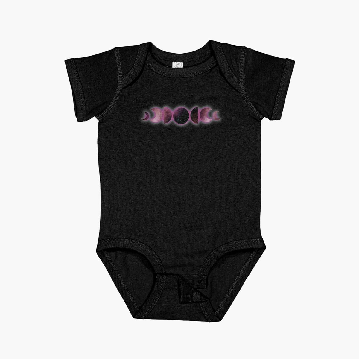 LuvlyGlowing Lunar Phases Short Sleeve Baby One-Piece, New Born, Baby ...