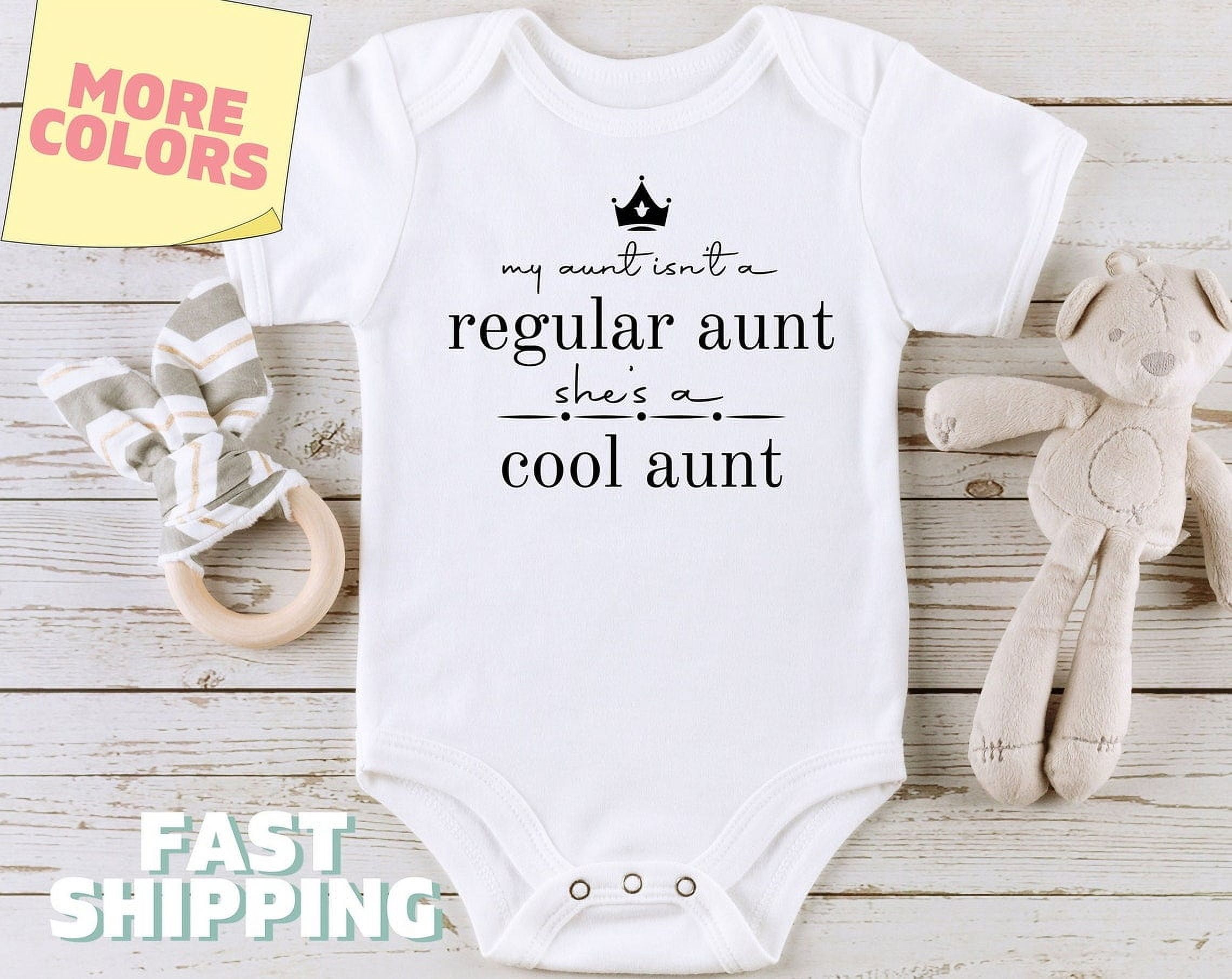 LuvlyGreat Aunt Baby Onesies®S® My Aunt Isn'T A Regular Onesies® Great ...