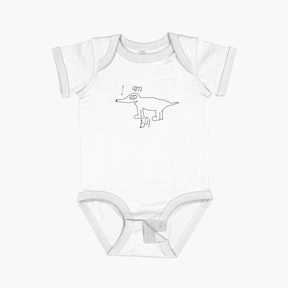 LuvlyI Am Boi Short Sleeve Baby One-Piece, New Born, Baby Shower Gift ...