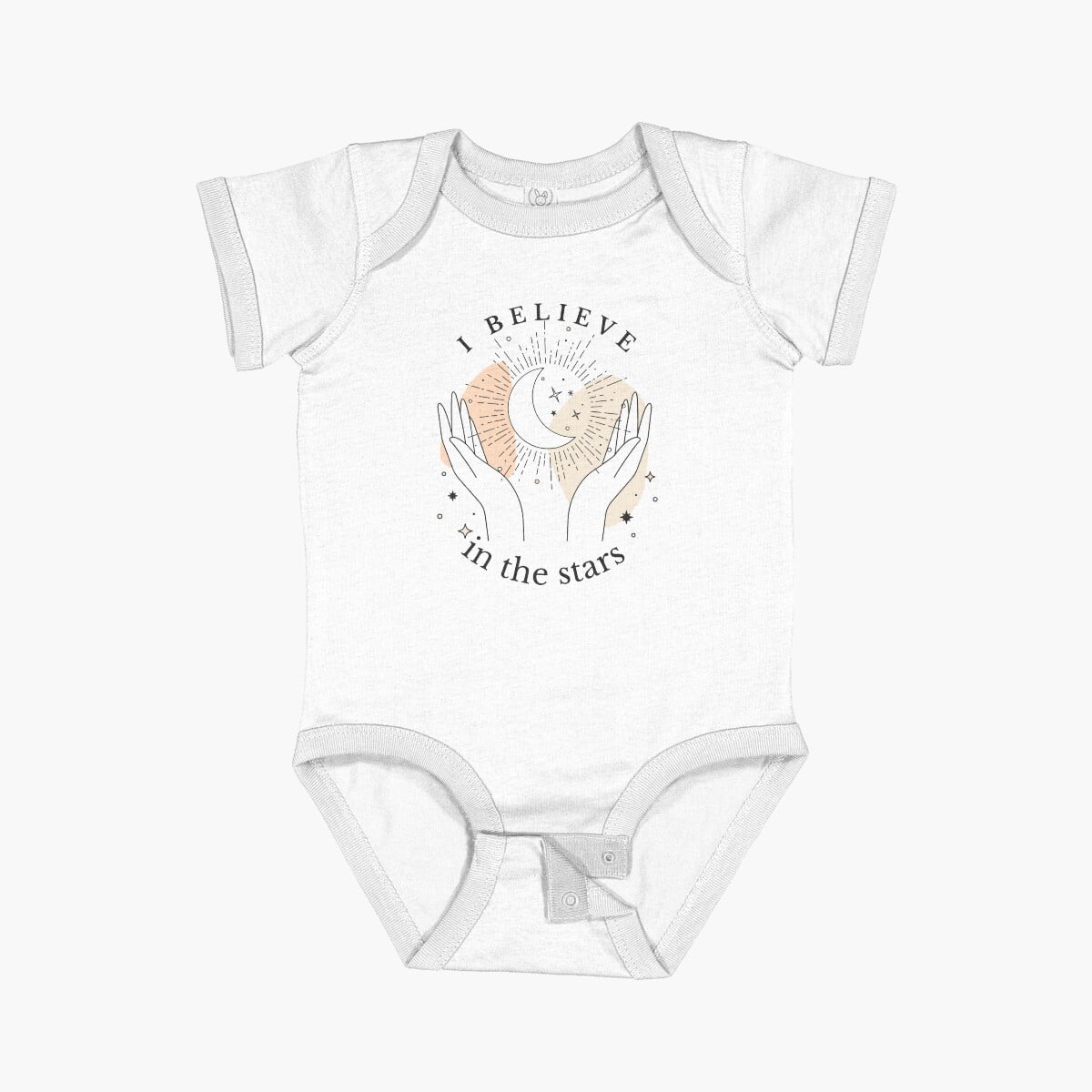 LuvlyI Believe In The Stars Short Sleeve Baby One-Piece, New Born, Baby ...