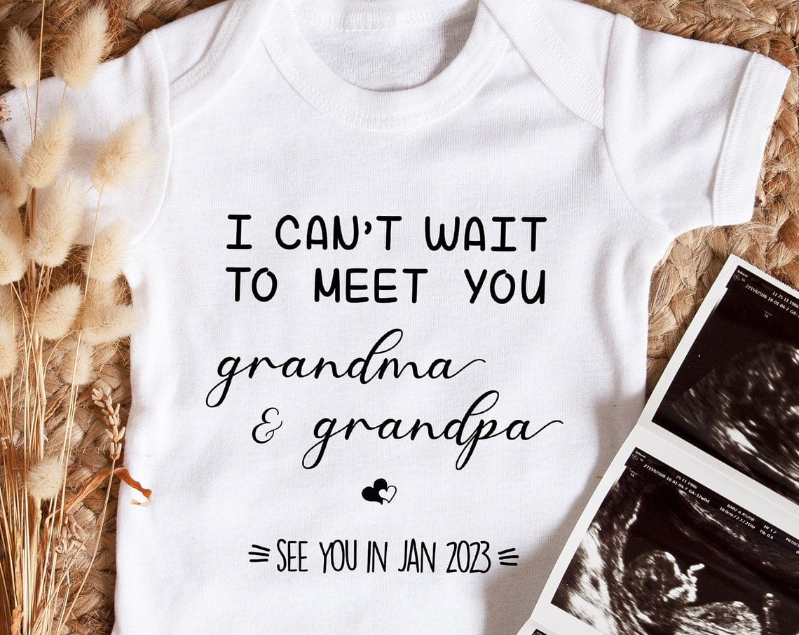 LuvlyI Cant Wait To Meet You Grandpa And Grandma See You Soon, Hello ...
